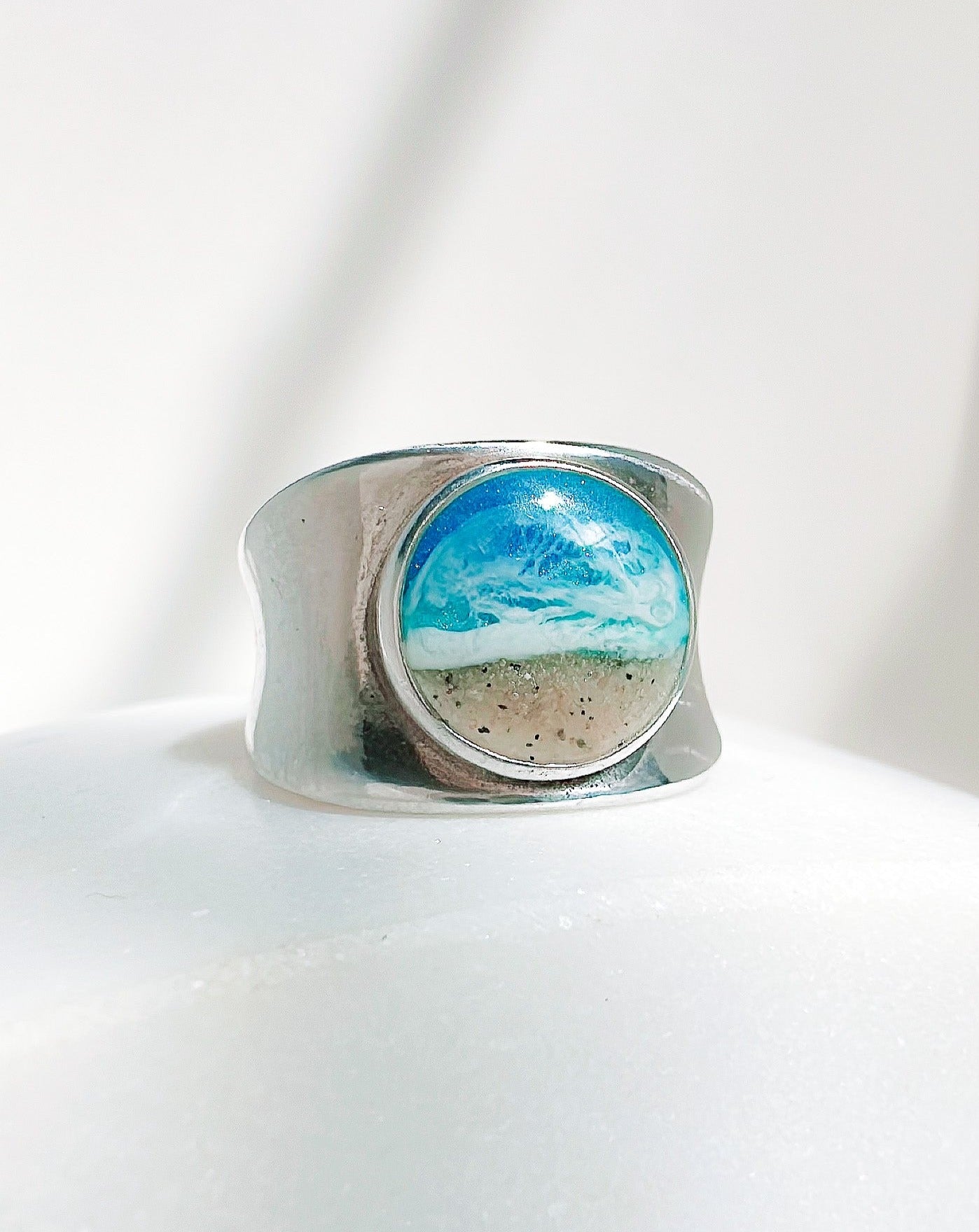 “Pure Ocean” Sterling Silver Ring – Northern Tides Studio